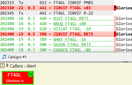 FT4GL FT8 15M - Radio Station JI0VIF ex JH0GUI